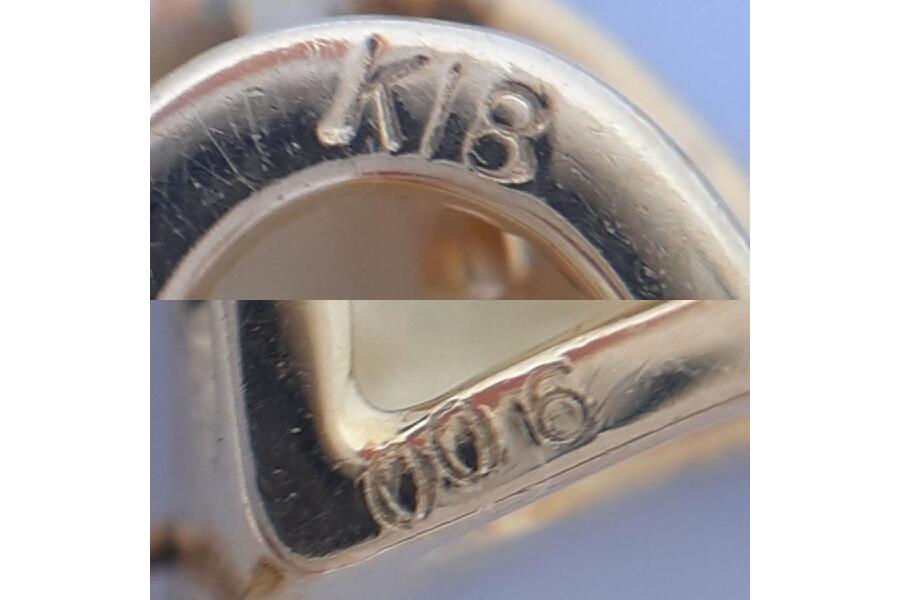 K18 ネックレス ハート ヒョウ柄 ダイヤモンド 0.06ct 5.07g K18 ネックレス ハート ヒョウ柄 ダイヤモンド 0.06ct 5.07g